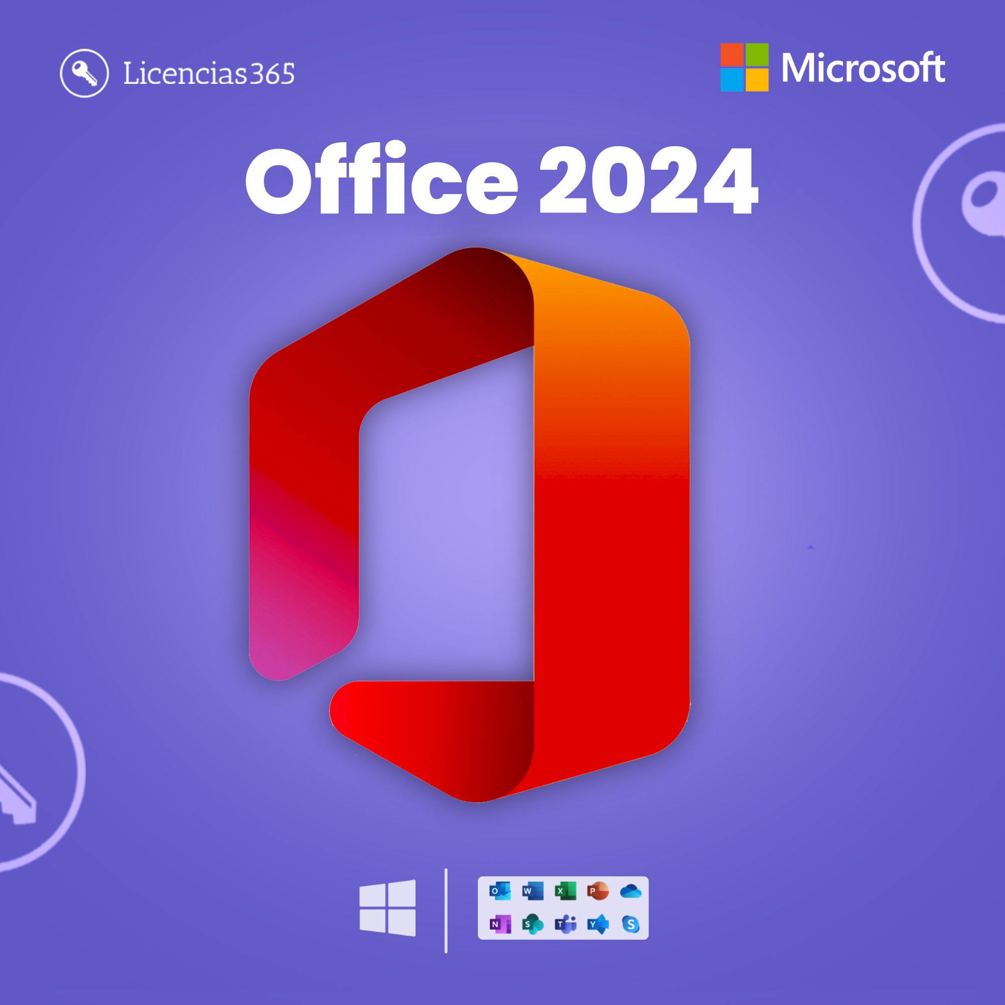 Licencia Microsoft Office Proffesional Plus 2024 - licencias 365